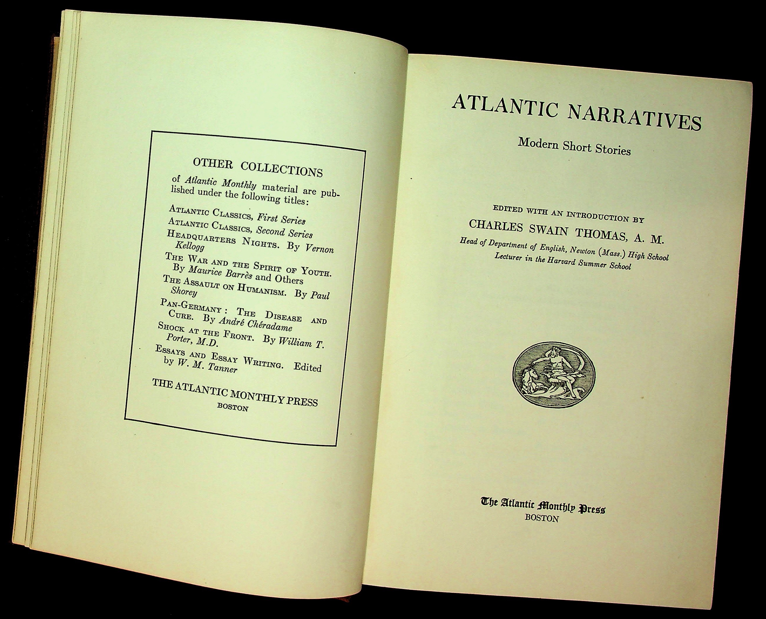 Atlantic Narratives: Modern Short Stories; Twenty-three short stories ...